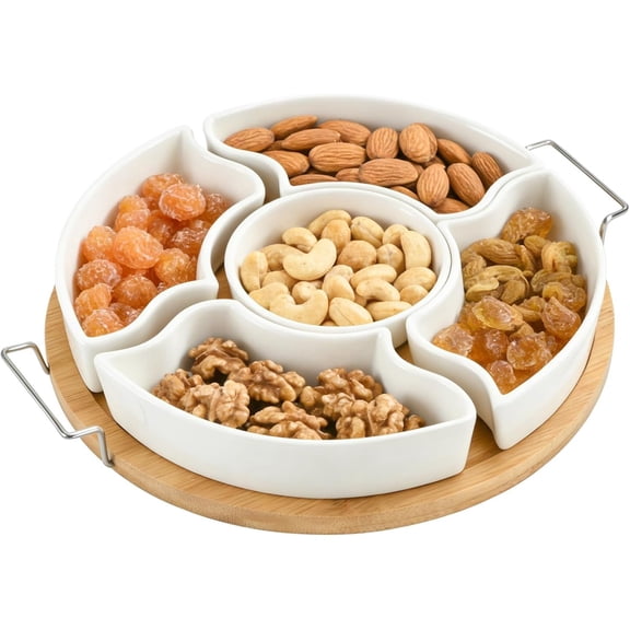Ceramic Divided Trays and Platters for Serving and Entertaining