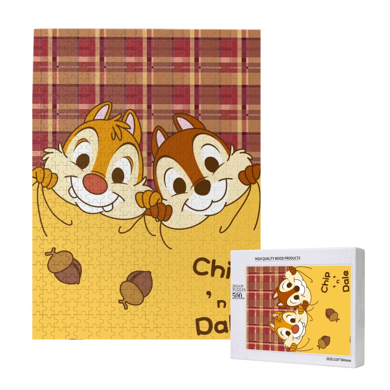 Chip 'N' Dale Anime Puzzles Boys Girls Teens 300/500/1000 Piece Wooden ...