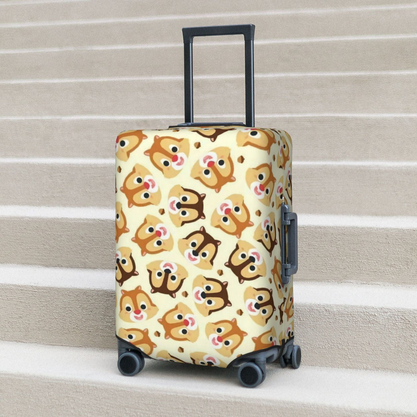 Chip 'N' Dale Cartoon Suitcase Cover With Concealed Zipper Luggage ...