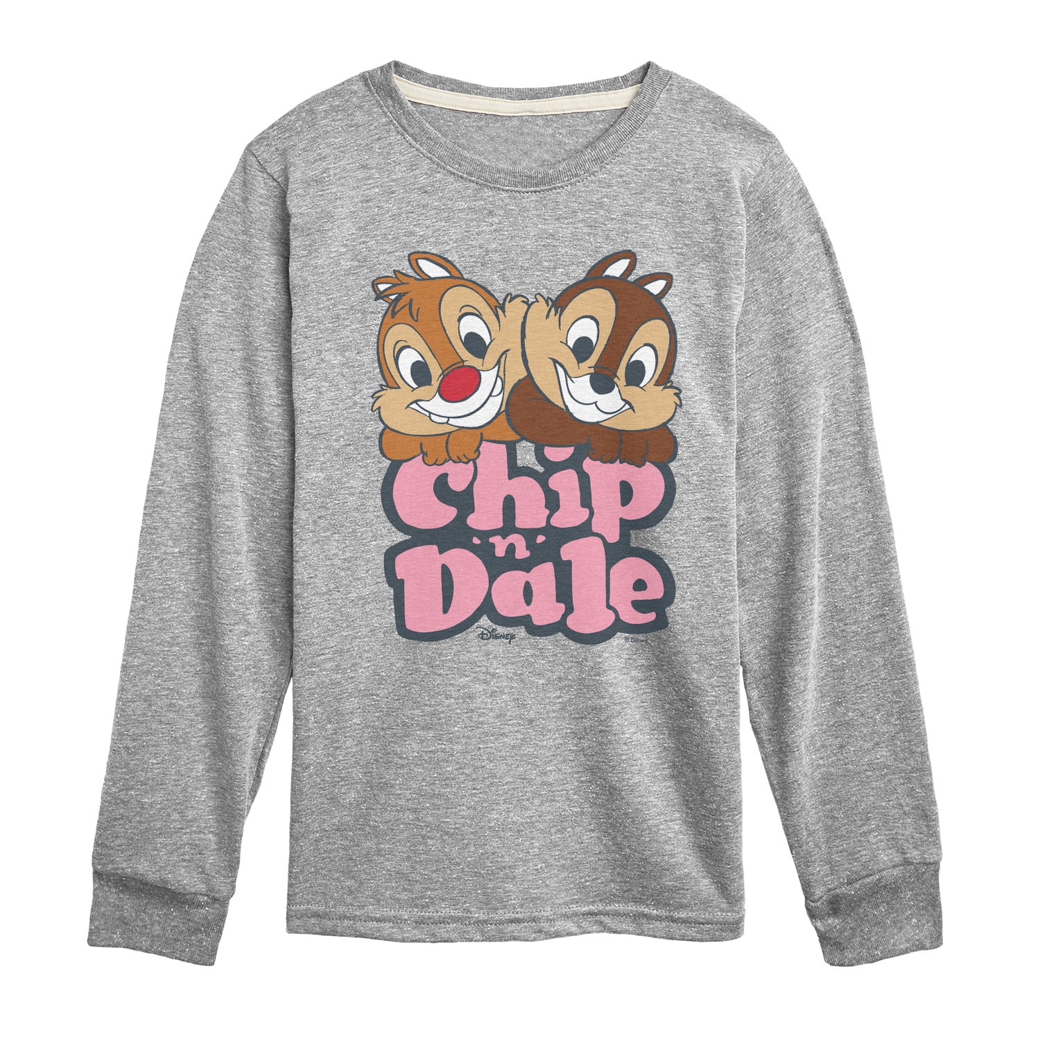 Chip N' Dale Rescue Rangers - Chip Dale Stacked Names - Youth Boys Long ...