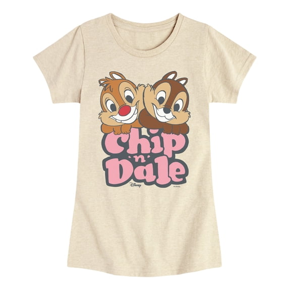 Chip N' Dale Rescue Rangers - Chip Dale Stacked Names - Youth Girls ...
