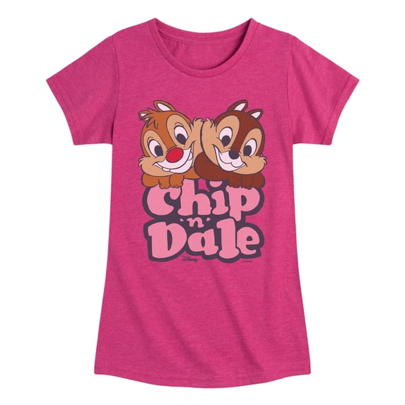 Chip N' Dale Rescue Rangers - Chip Dale Stacked Names - Youth Girls ...