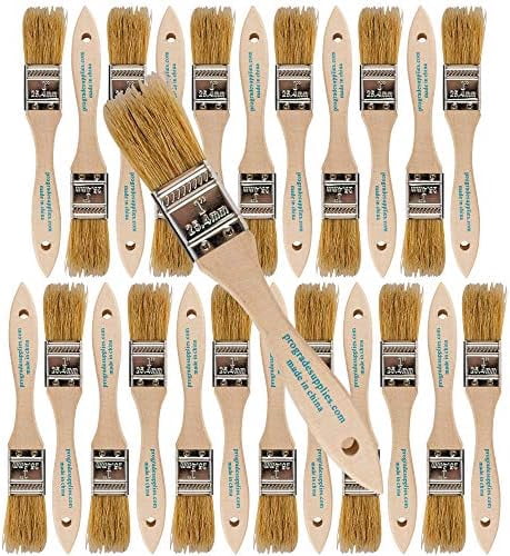 Chip Paint Brushes - 24-Pack - 1" Chip Brushes for Paints, Stains ...