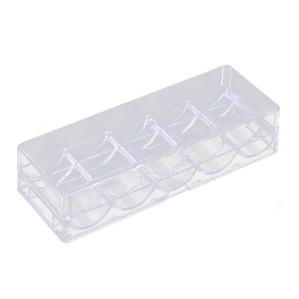 Chip Rack Acrylic Organizer Case Storage Boxes with Lids Show Poker Chips Small Container Cover ...
