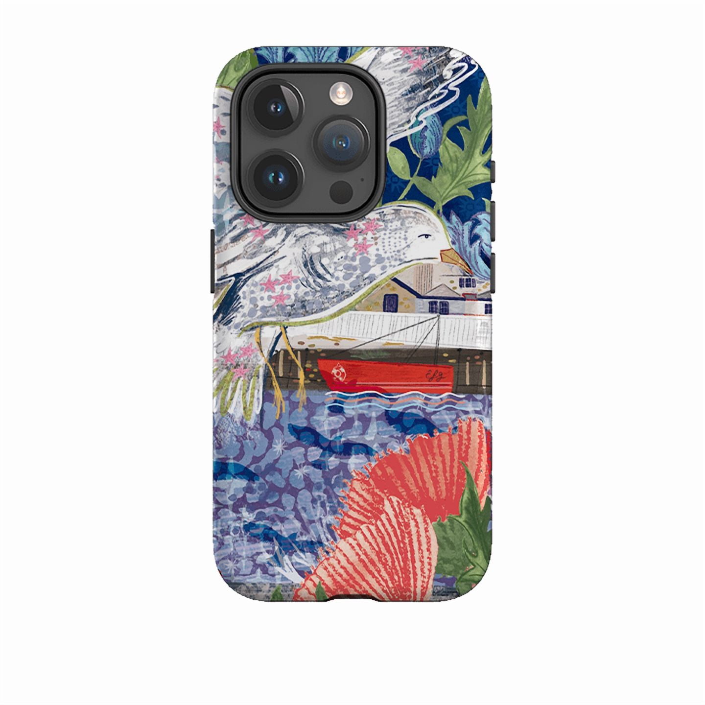 Chip Thief Funny Seagull Art Phone Case for iPhone 16 15 14 13 12 11 ...