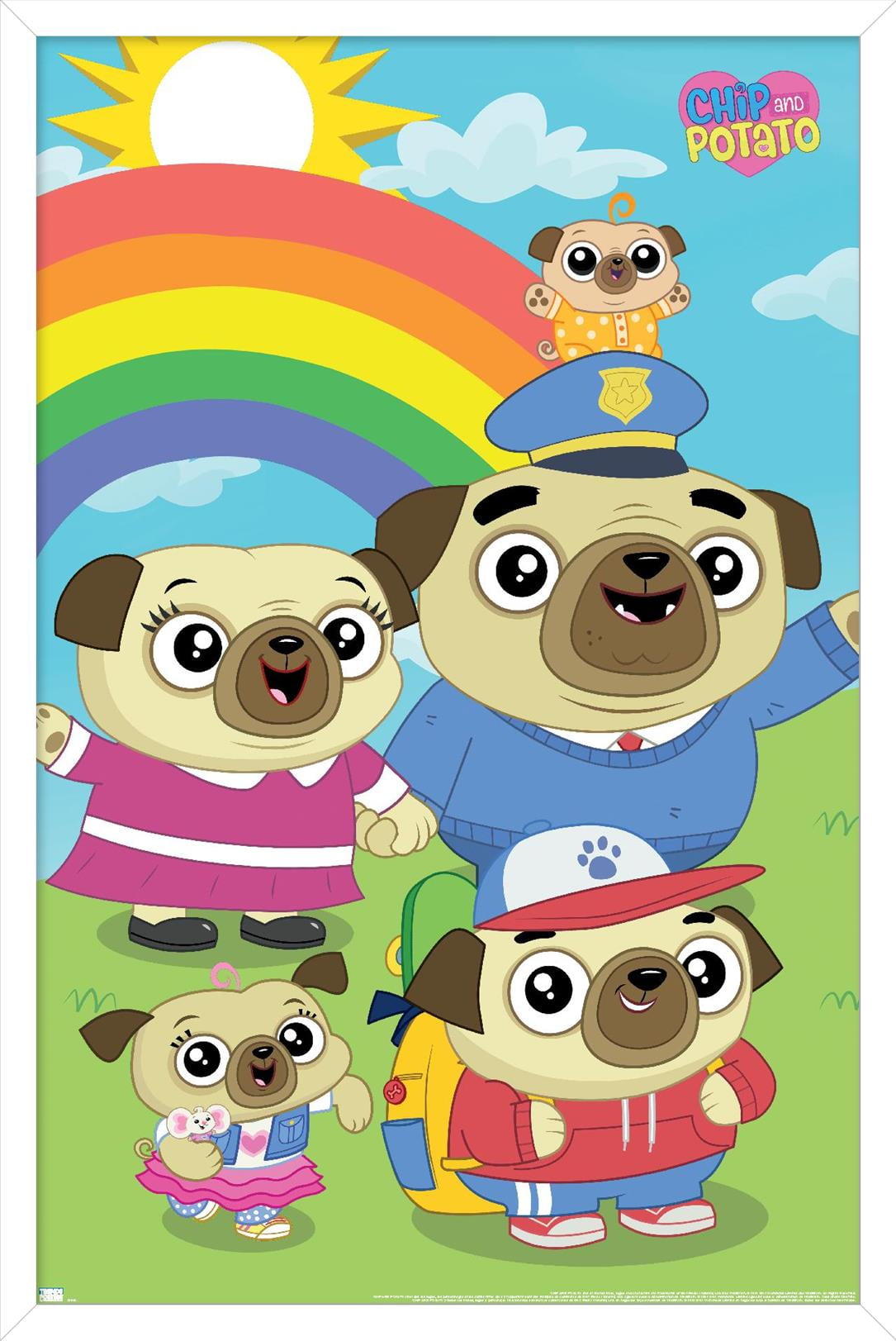 Chip and Potato - Group Wall Poster, 22.375" x 34" Framed - Walmart.com