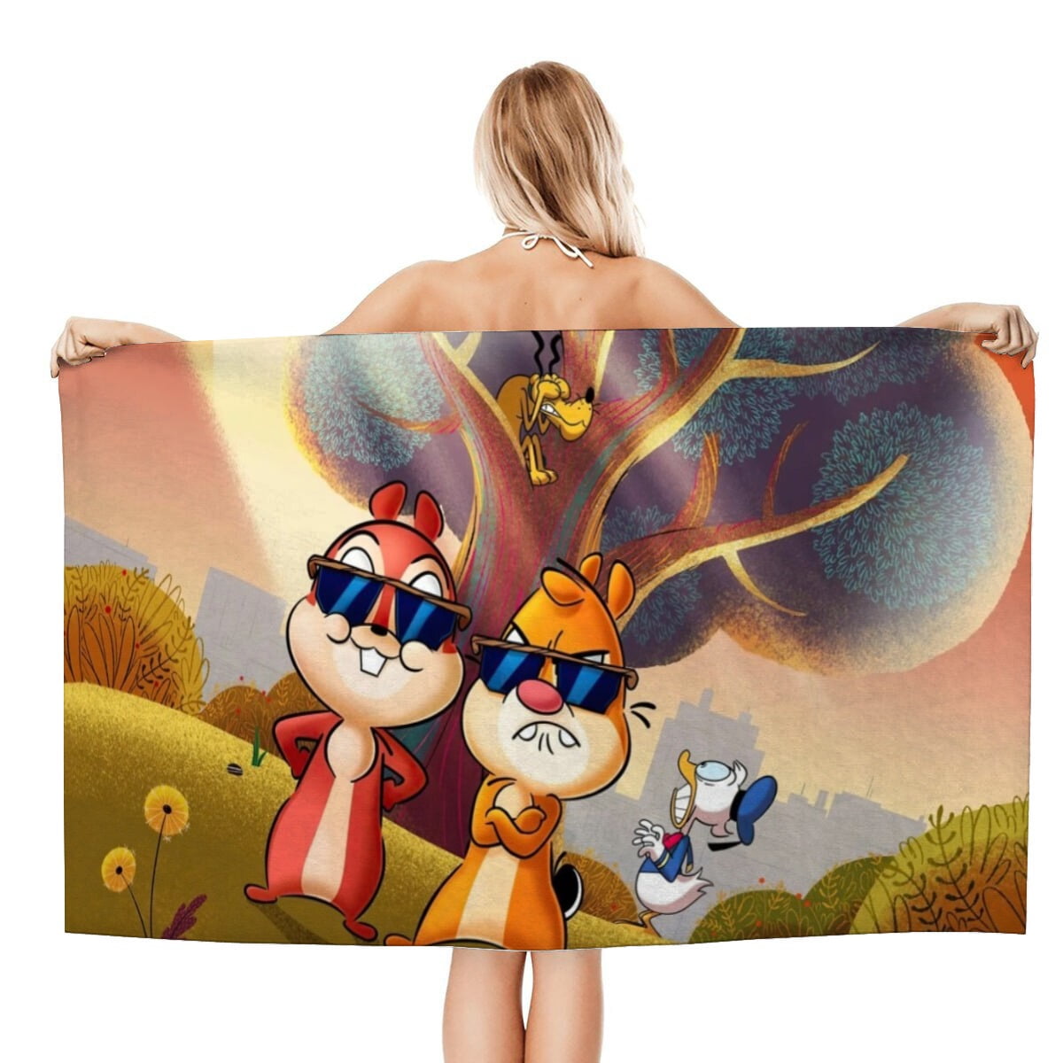 Chip 'n Dale Gifts Beach Towel for Women Girl Birthday Inspired Fan ...