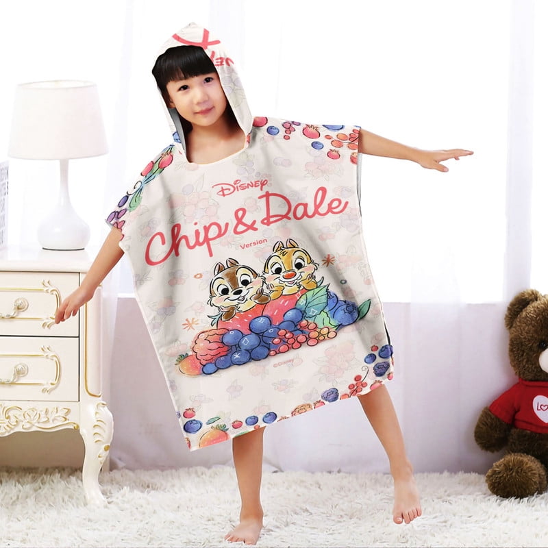 Chip 'n Dale Hooded Poncho Towels, Soft & Absorbent Microfiber Beach ...