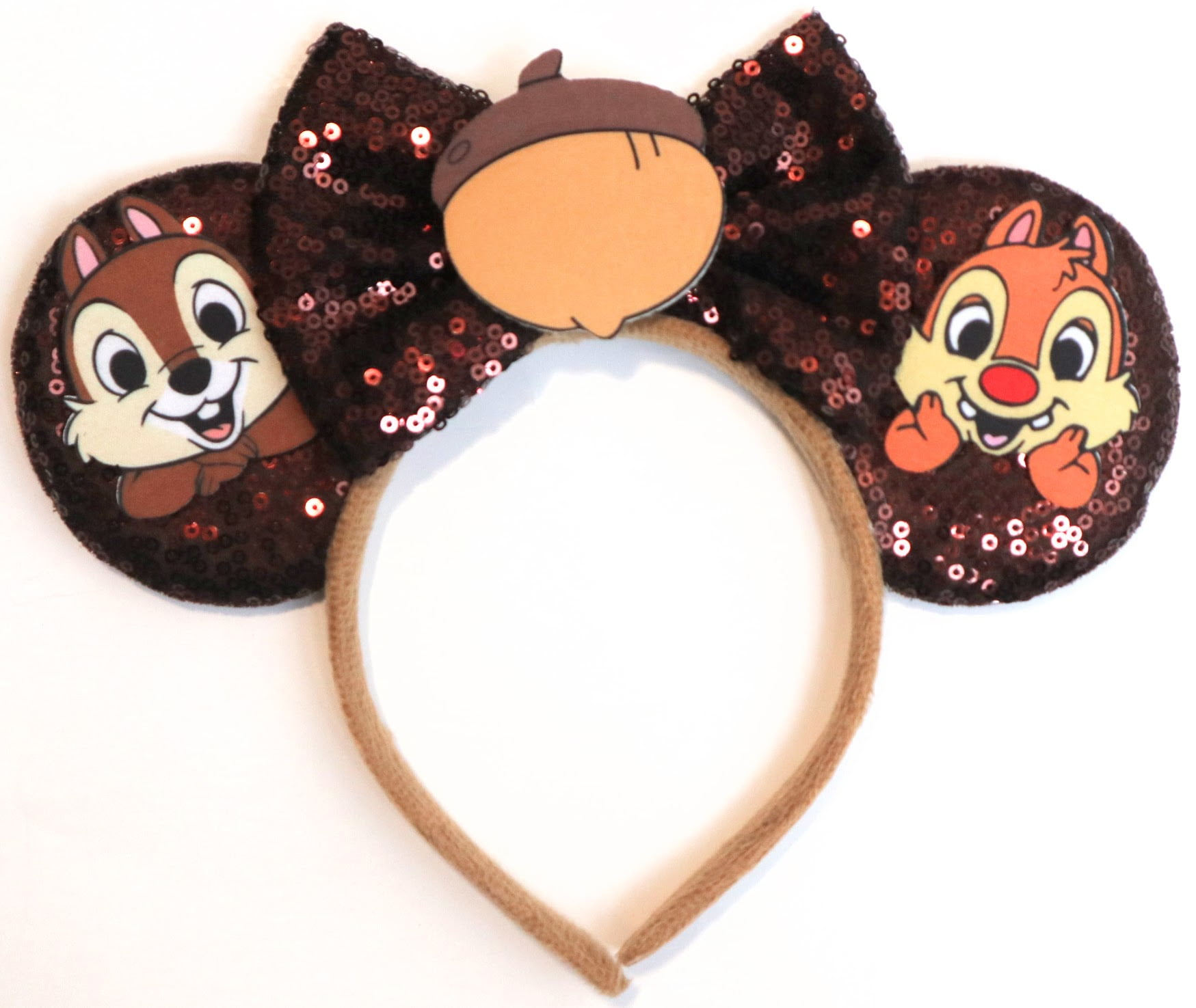 Chip n Dale Inspired Minnie Ears, Chipmunk Ears, Brown Ears, Mickey ...