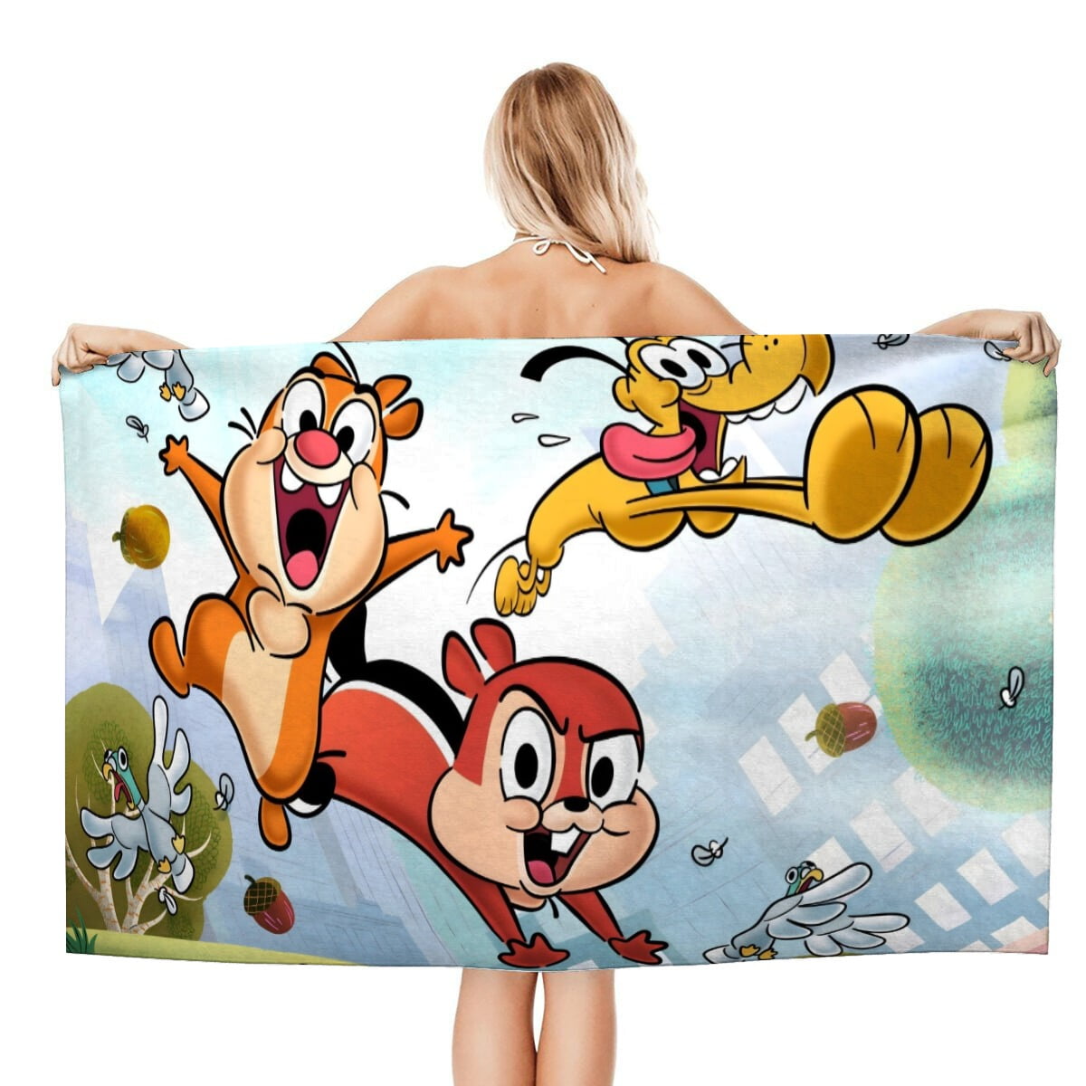 Chip 'n' Dale Park Life-theme Gifts Quick-dry Beach Towel for Women ...