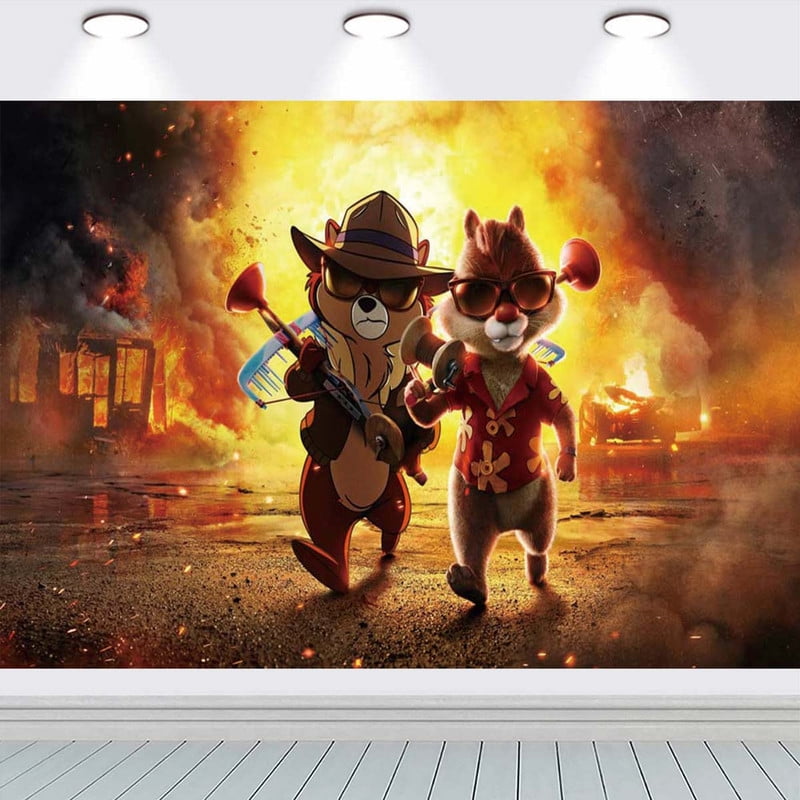 Chip'n Dale Rescue Rangers Party Supplies Backdrop Banner Poster ...