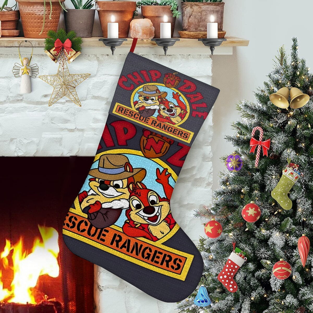 Chip 'n' Dale（Rescue Rangers） Themed Christmas Socks - Walmart.com