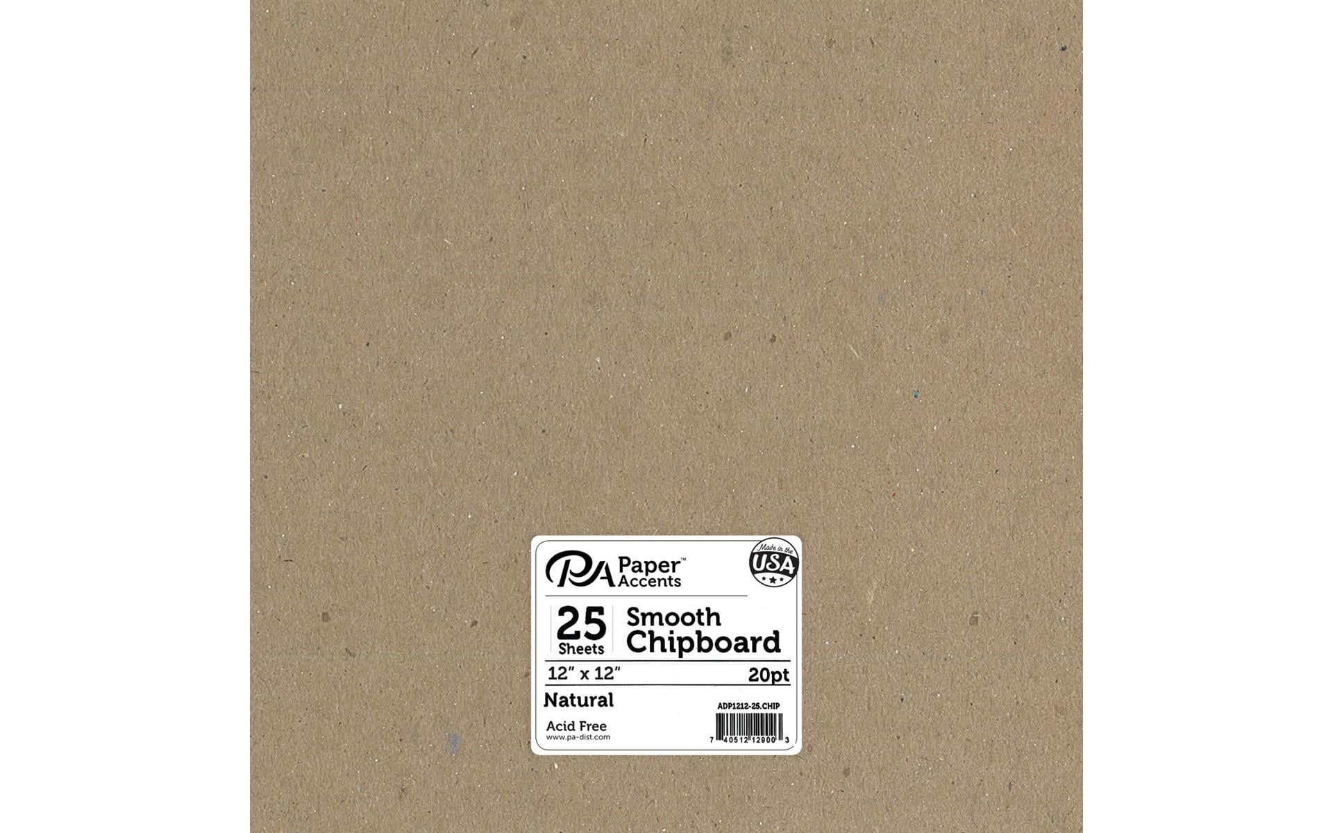 Chipboard 12x12 20pt 25pcPk Natural - Walmart.com