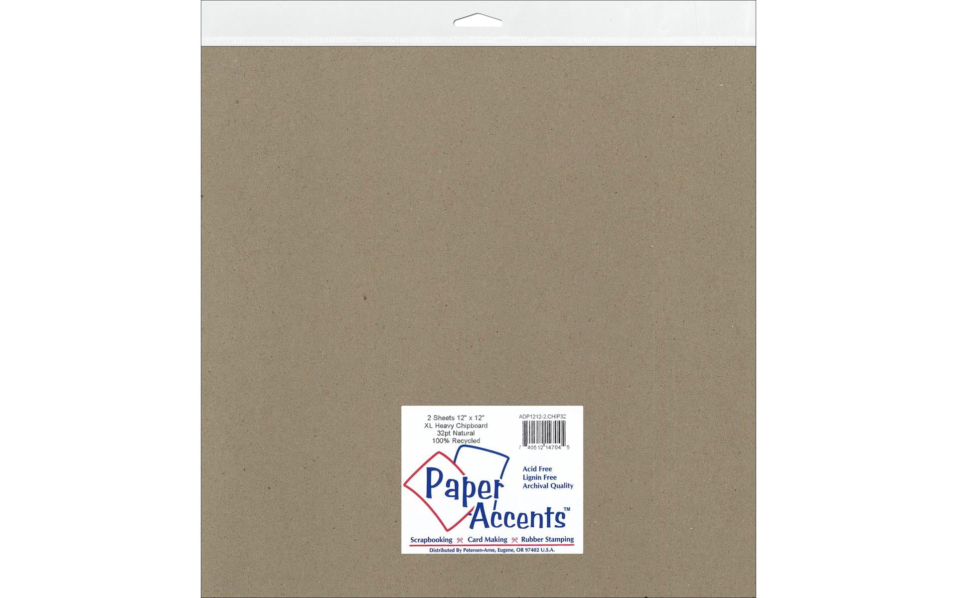 Chipboard 12x12 XL Heavy 32pt Natural 2pc - Walmart.com