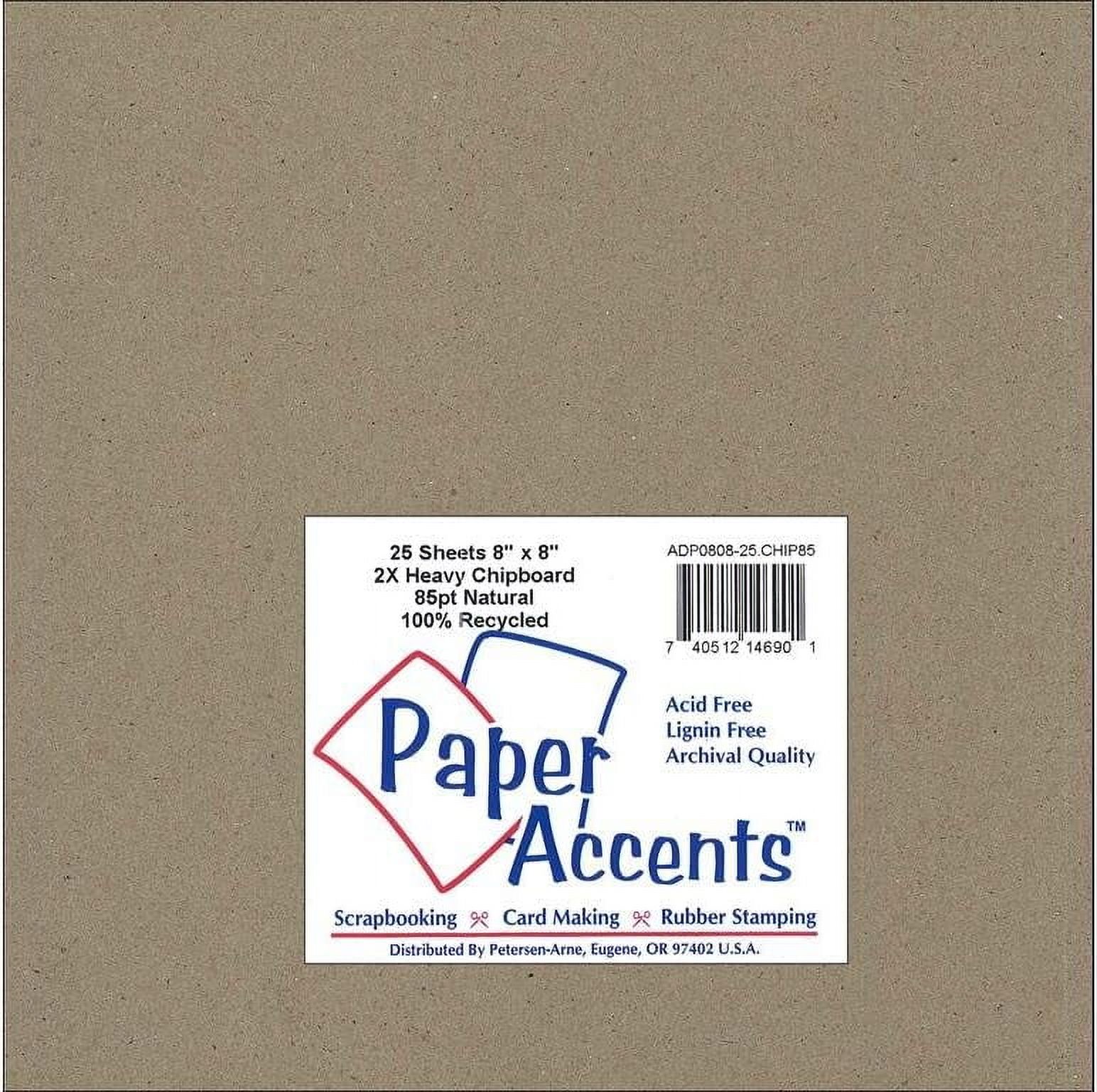 Chipboard 8x8 2X Heavy 85pt 25pcPk Natural - Walmart.com