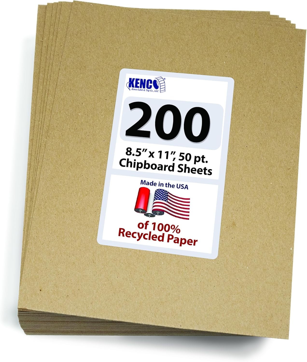 Chipboard Sheets 8.5" x 11" - 50 Sheets Per Pack Heavy Weight 50 Point ...