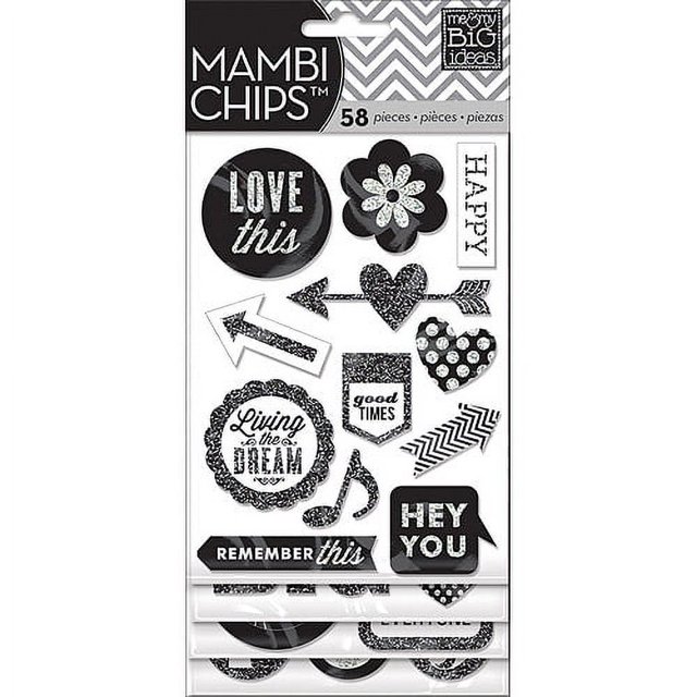 Chipboard Stickers, 4 Sheets - Walmart.com