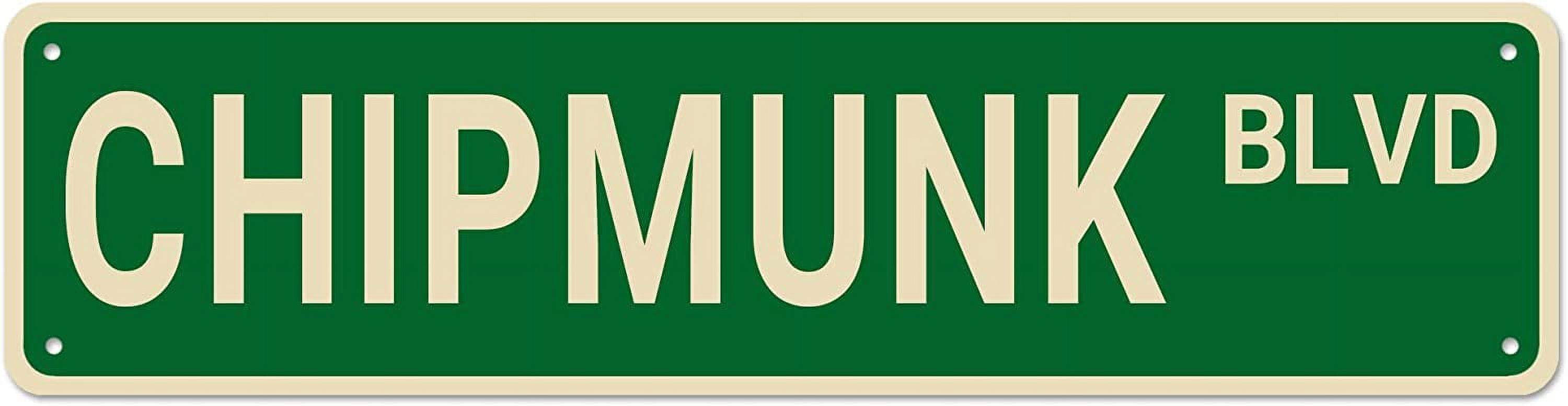 Chipmunk BLVD Street Sign, Chipmunk Sign Chipmunk Decor Chipmunk Lover ...