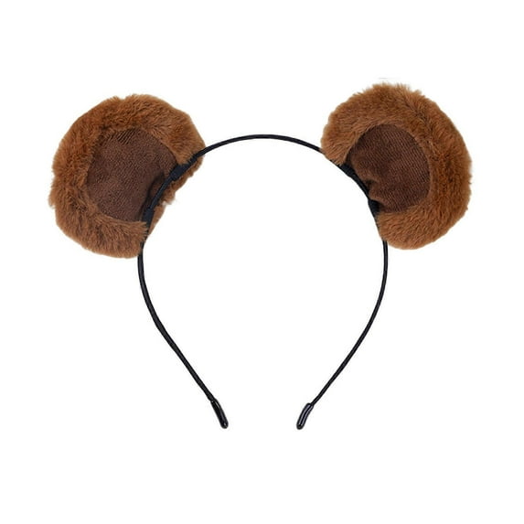 Chipmunk Ear Headband Plush Bear Ear Decor Girl Headgear Elastic Design ...