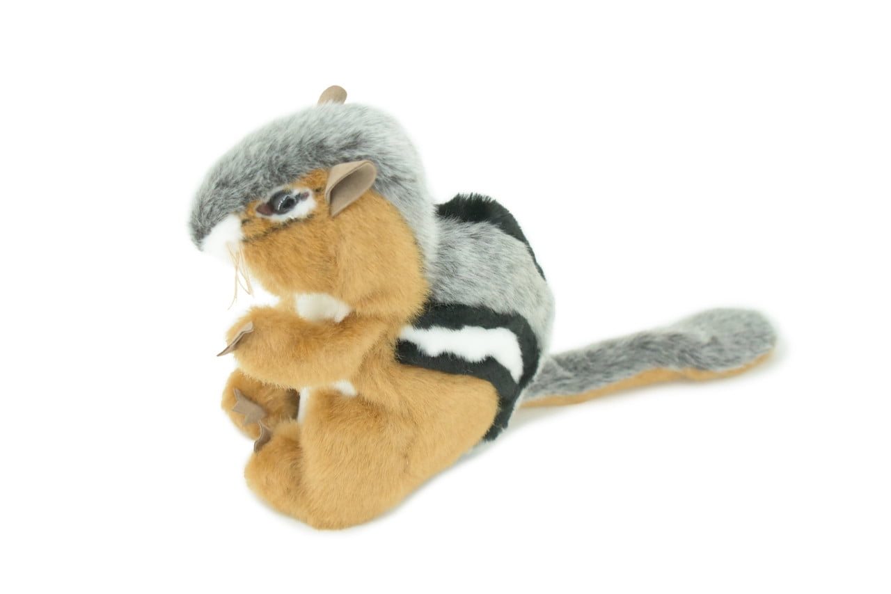 Chipmunk Hand Puppet, Very Nice Plush Striped Squirrel, Stuffed Animal ...