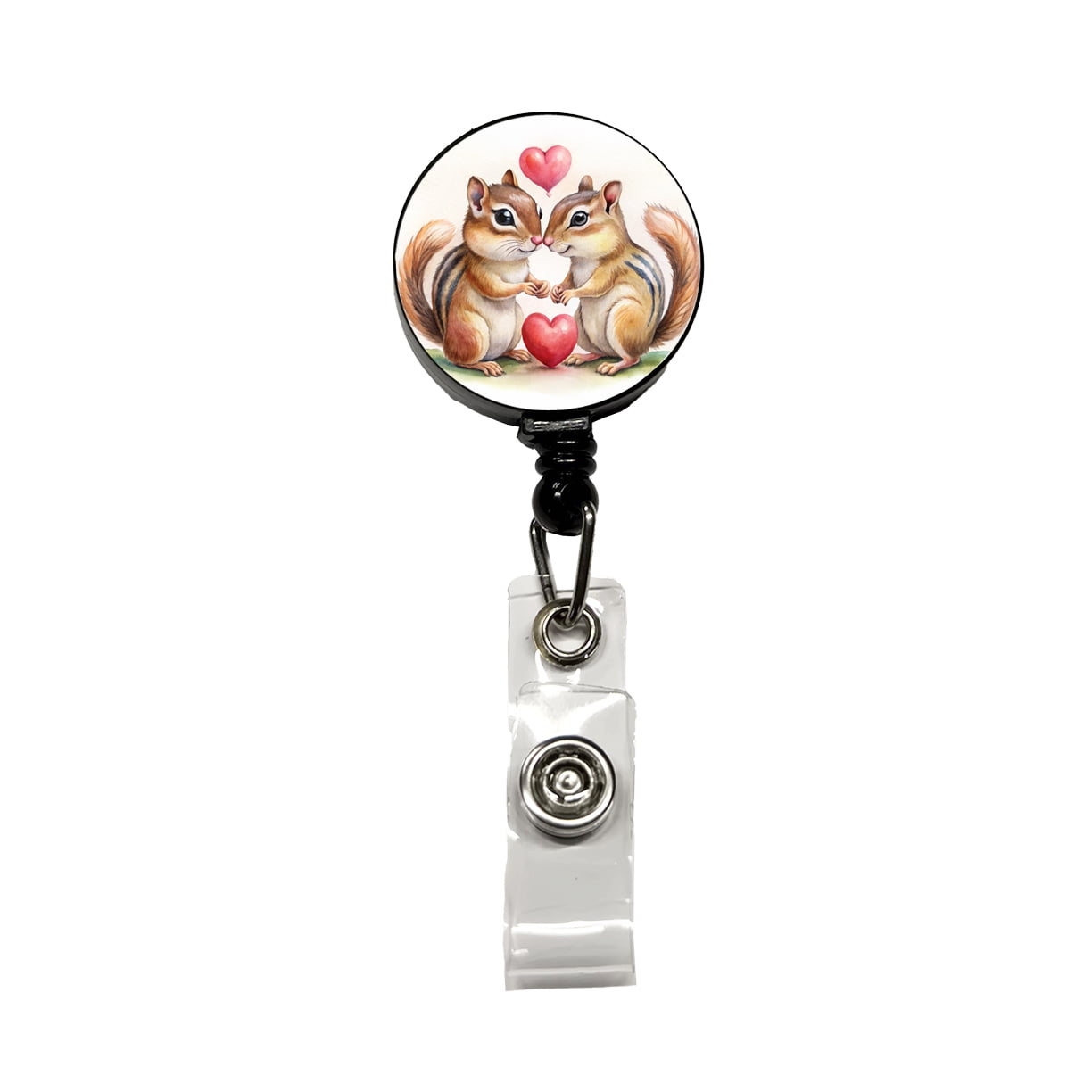 Chipmunks In Love Valentine's Day Retractable Reel ID Badge Key Card ...
