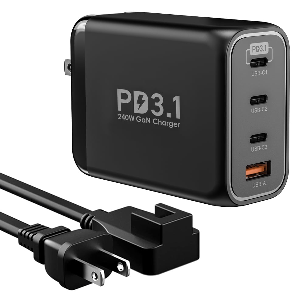 Chipofy 240W USB C GaN III Charger Station PD3.1 140W Type C 100W 65W PPS45W Super Fast Charging ...