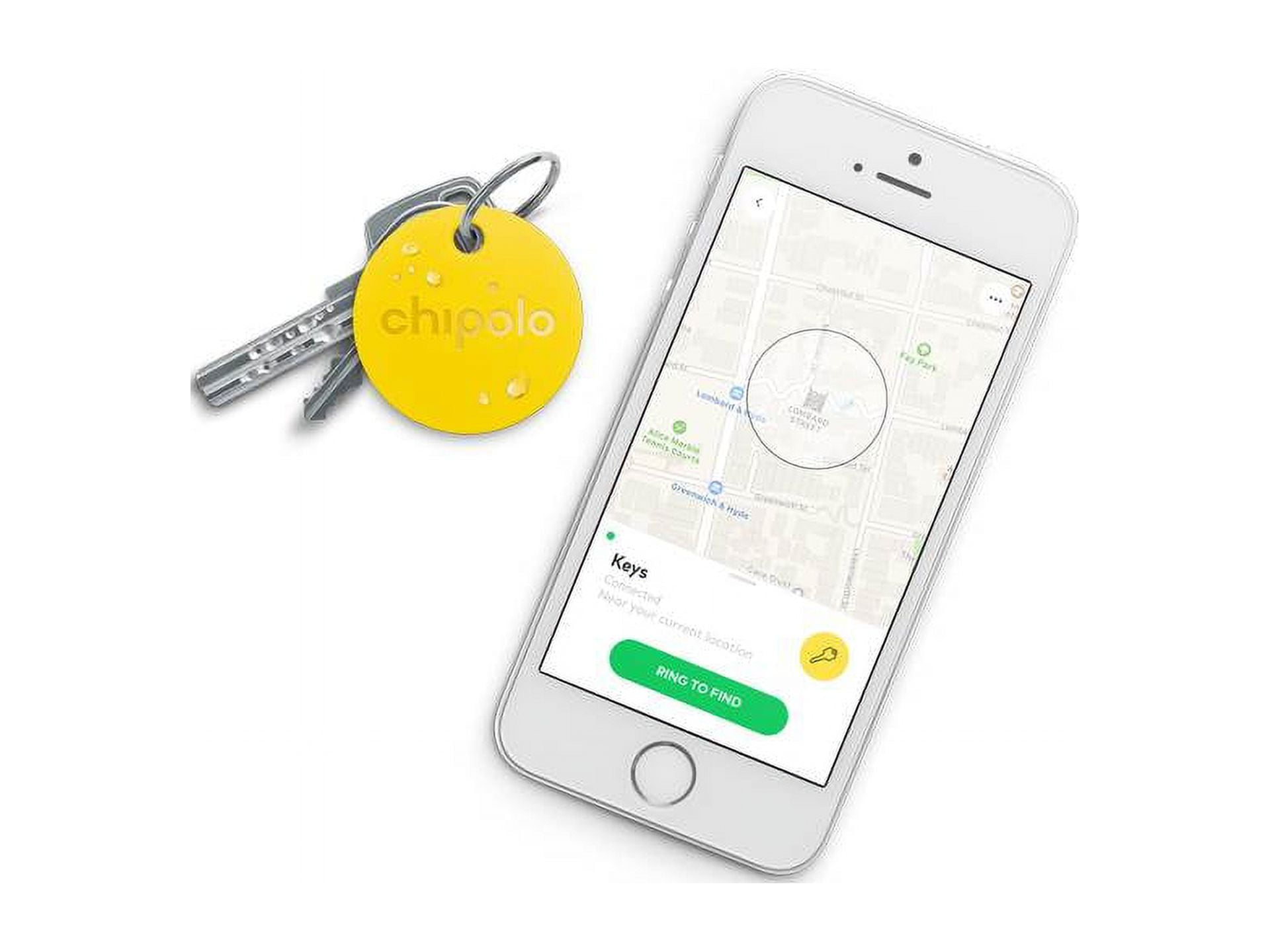 Chipolo 263850 Classic Bluetooth Key Finder, Yellow - Walmart.com