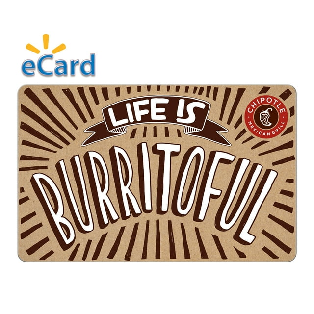 Chipotle $50 eGift Card - Walmart.com