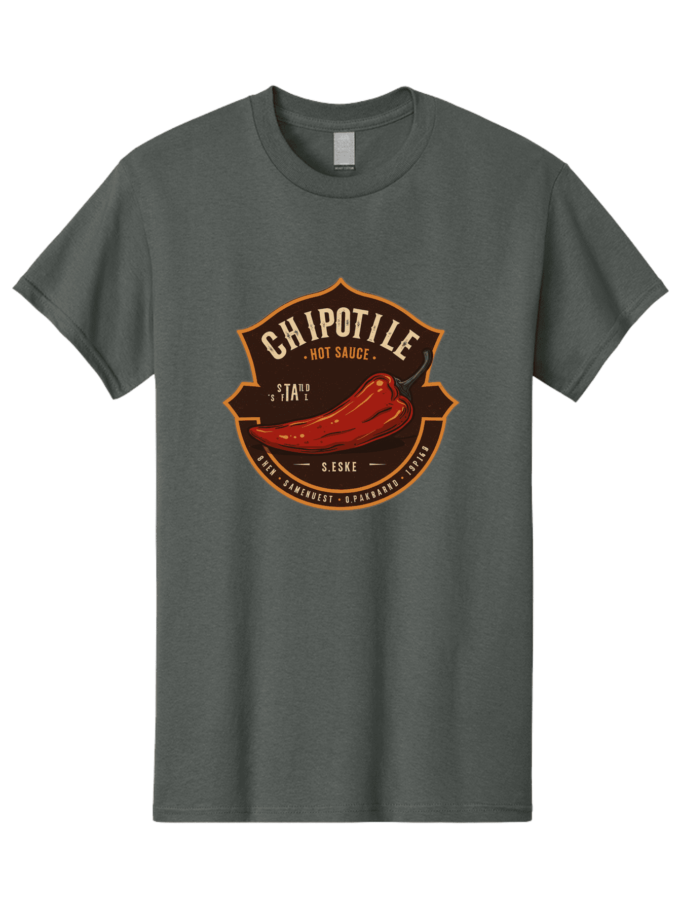 Chipotle-Hot-Sauce Mens Graphic Tee, 100% Cotton, Casual Summer Wear ...