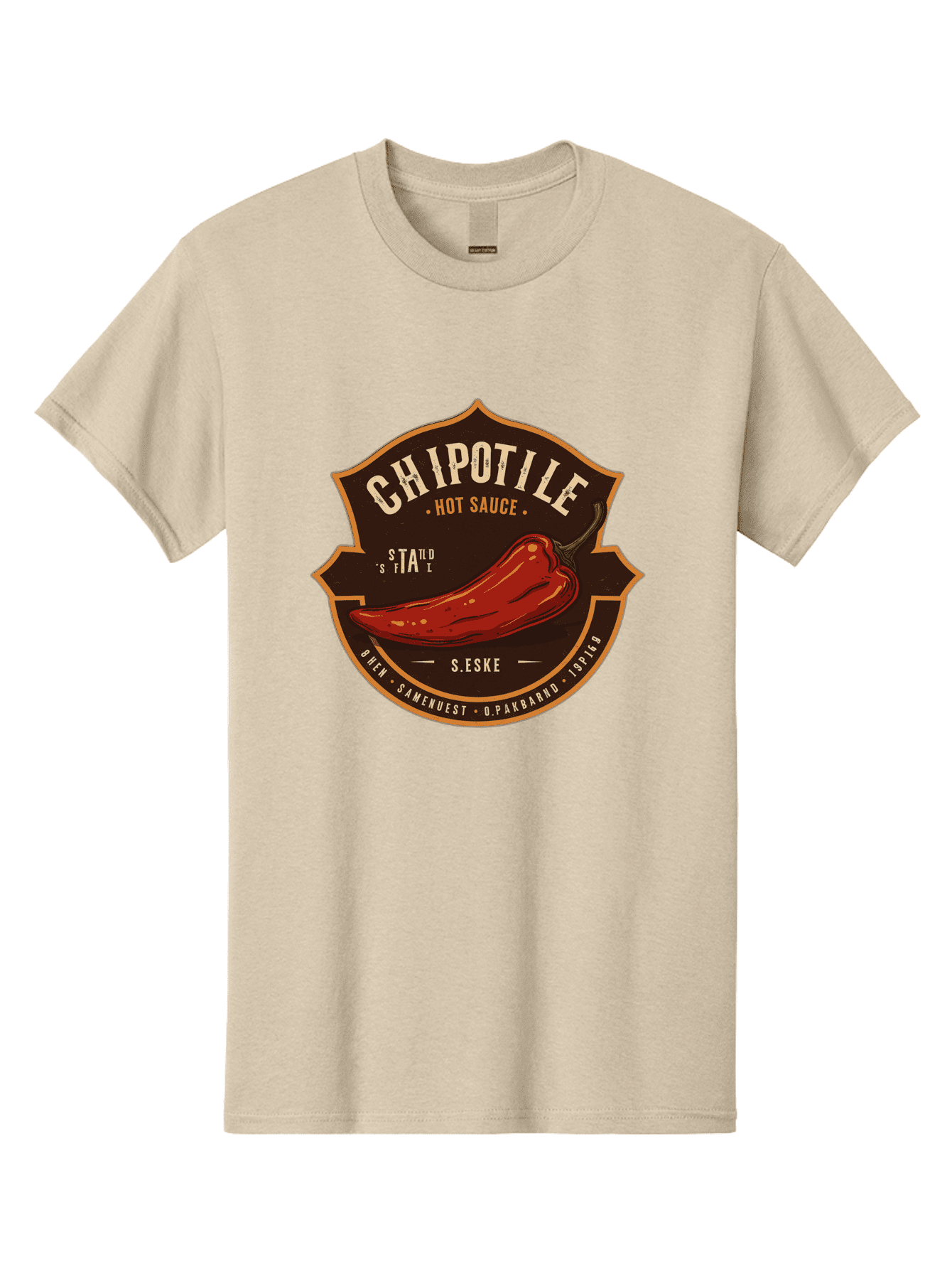 Chipotle-Hot-Sauce Mens Graphic Tee, 100% Cotton, Casual Summer Wear ...