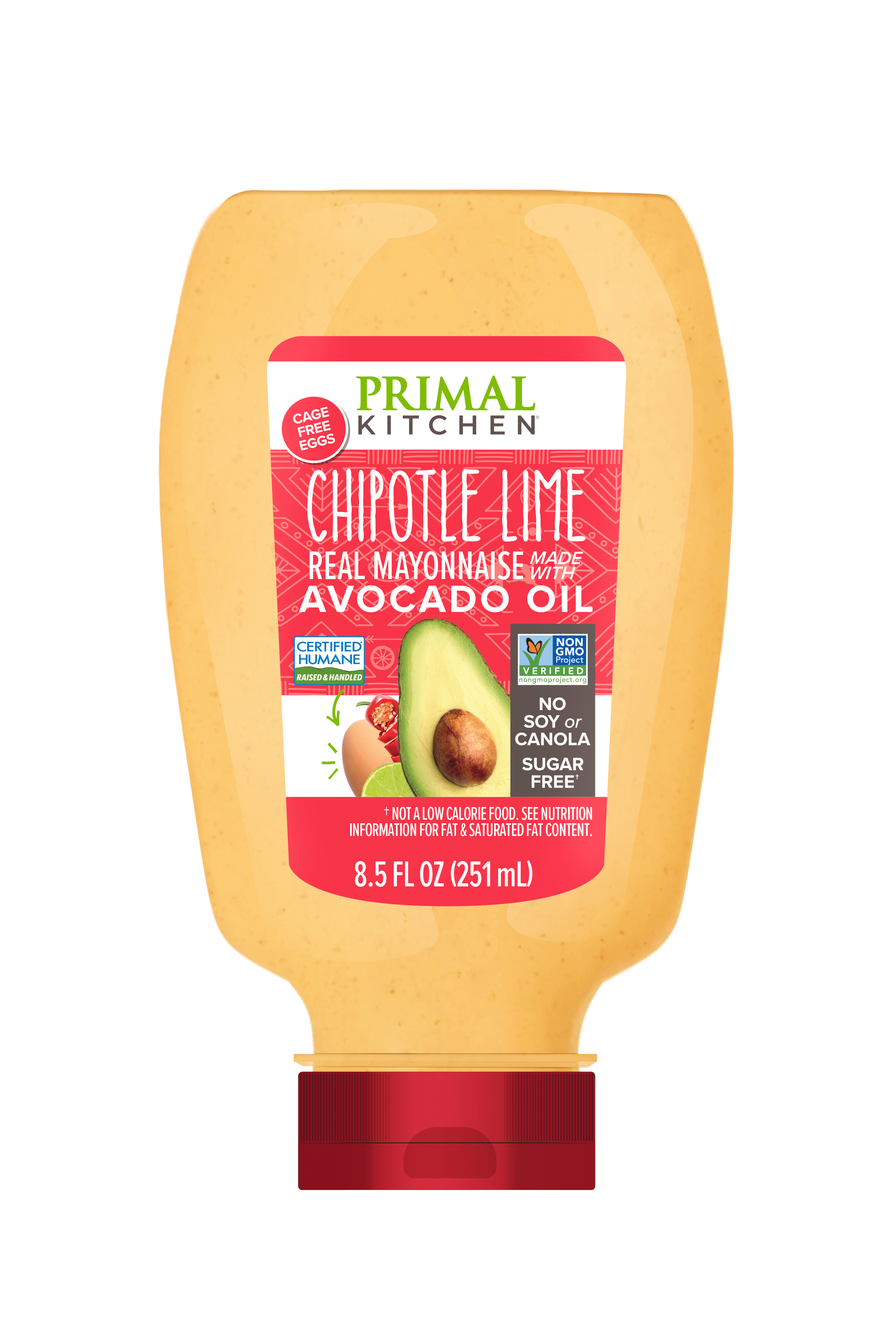 Primal Kitchen Chipotle Lime Mayo 8.5 fl oz Squeeze Bottle with Avocado ...