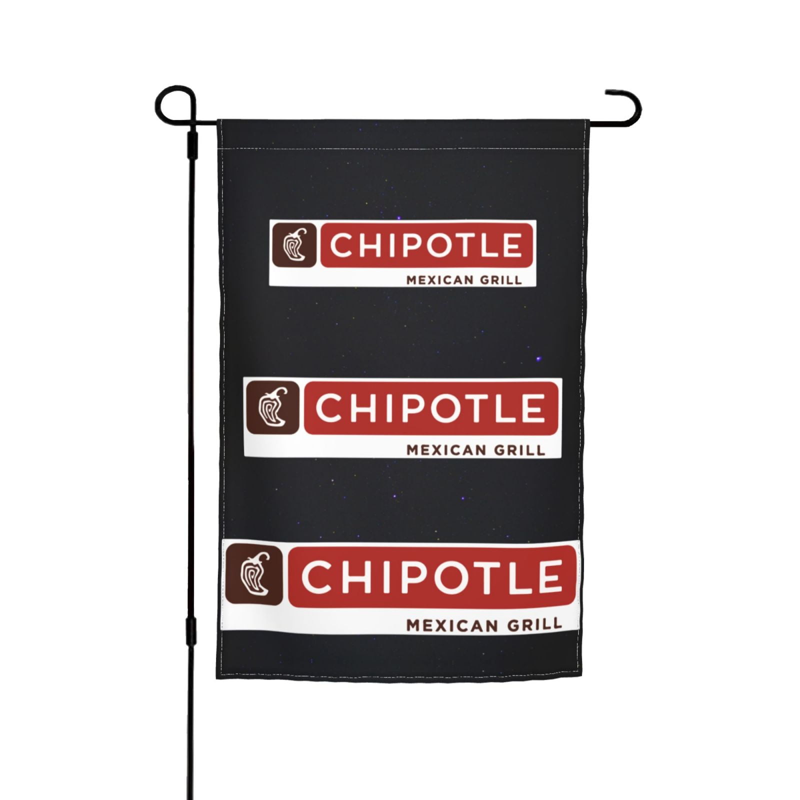 Chipotle Mexican Grill Logo Garden Flag 12x18 Inch Indoor Balcony ...