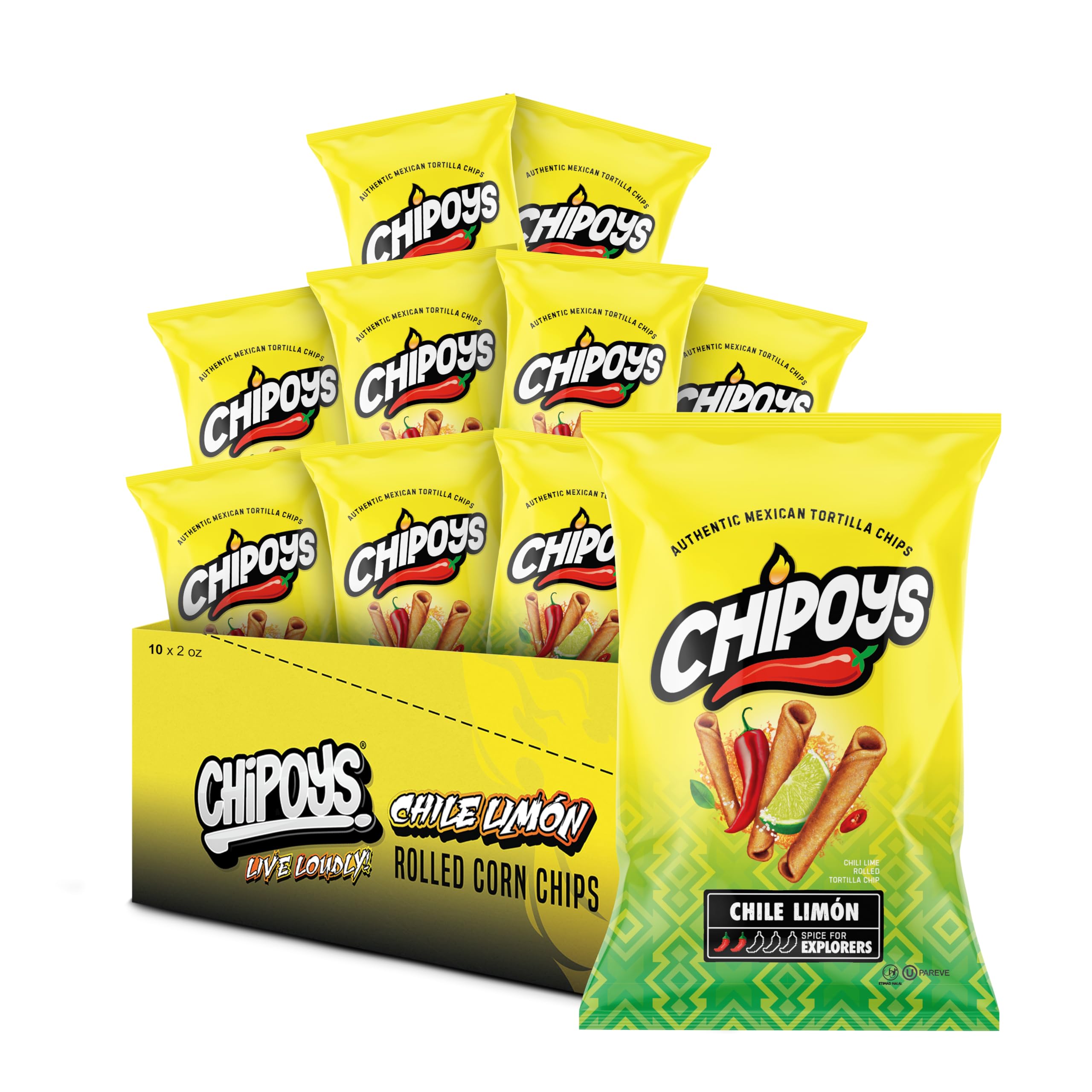 Chipoys Chile Limón Spicy MMF7 Jalapeño Lemon Maiz Corn Authentic ...