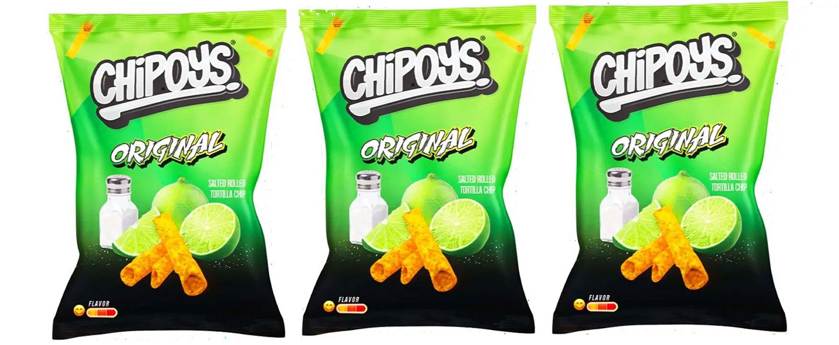 Chipoys Original Salted Rolled Tortilla Chips, 3-Pack 10 oz. Family ...