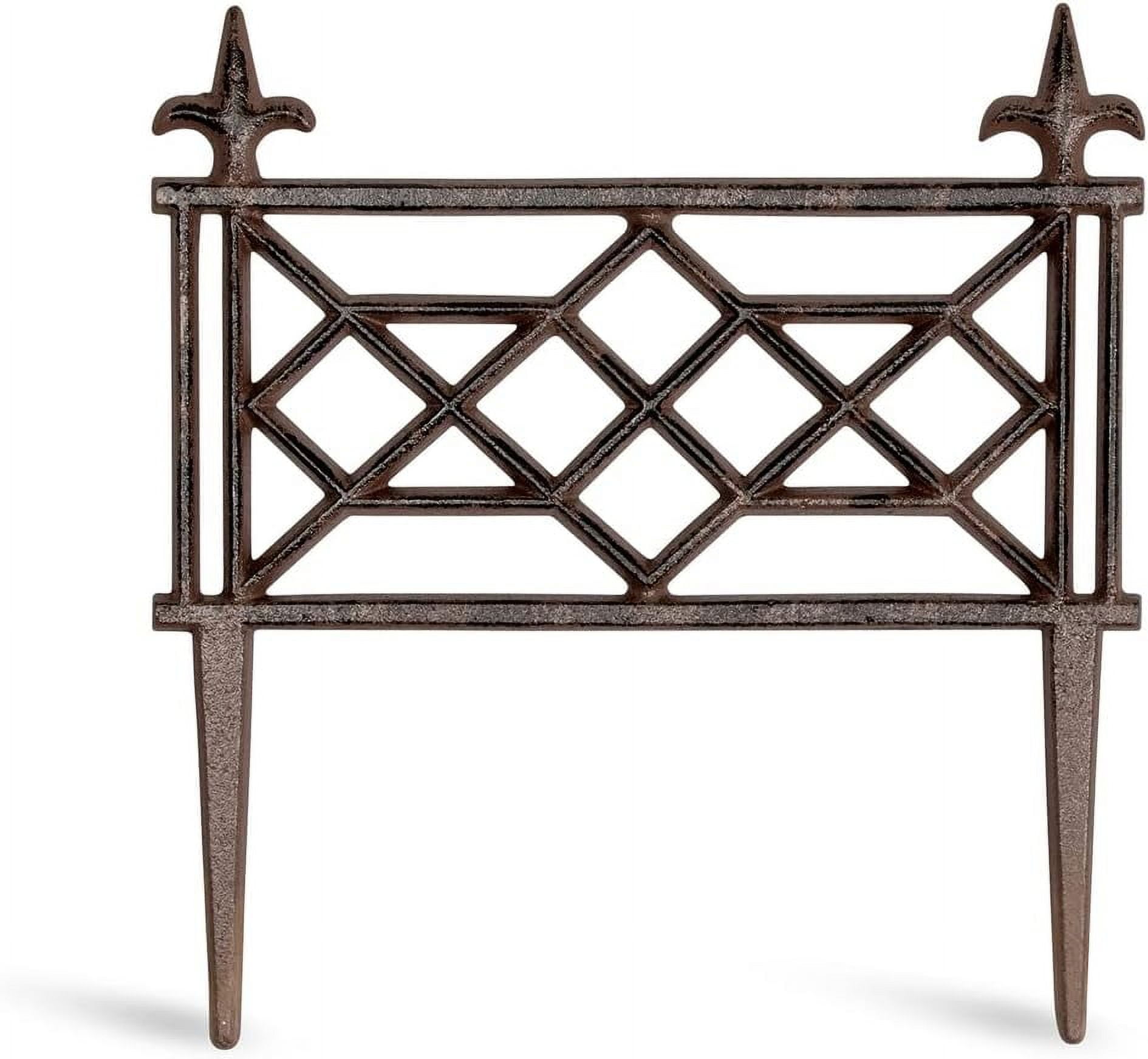 Chippendale Cast Iron Garden Fence - Walmart.com