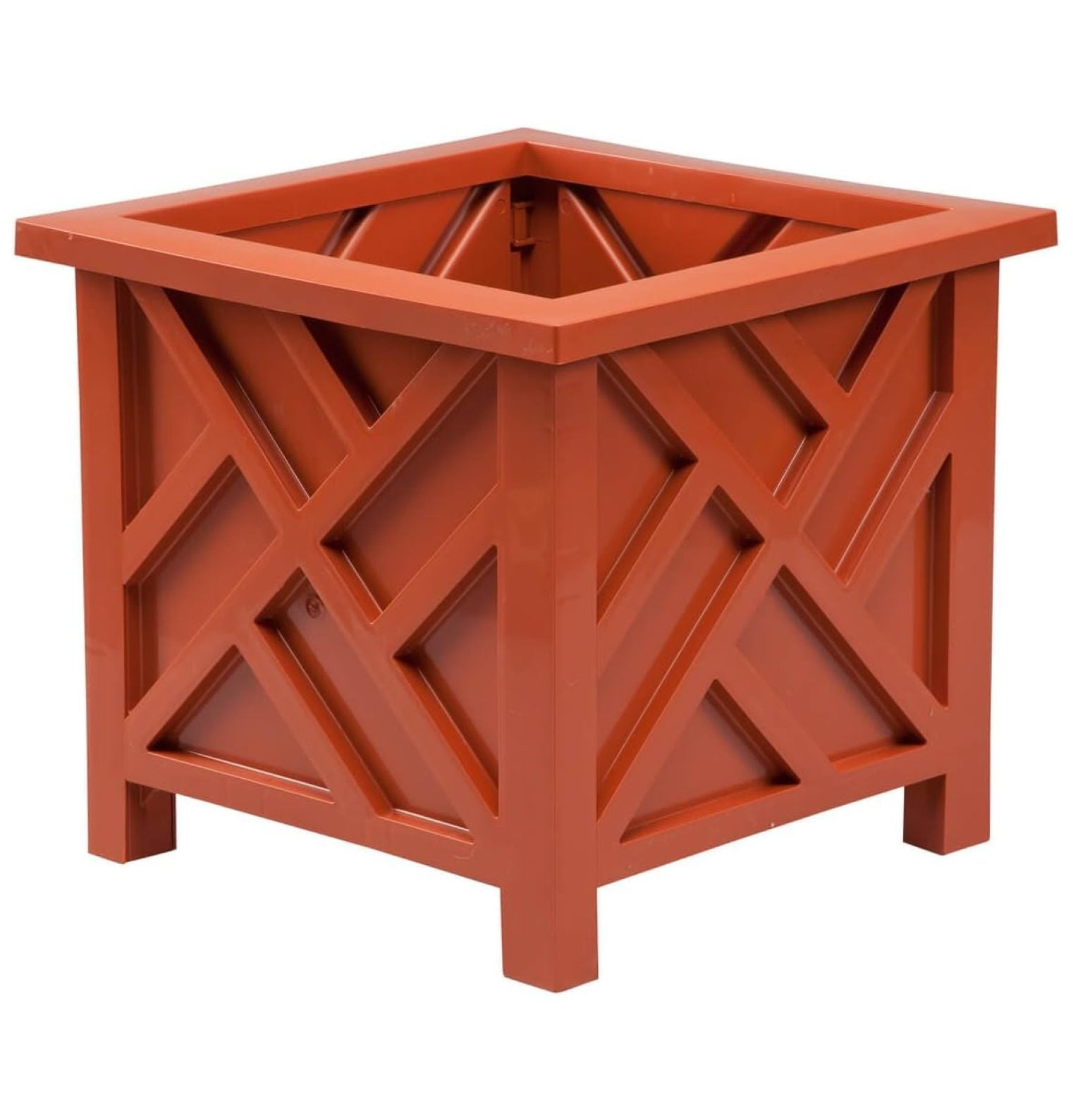 Chippendale Planter Box, Terra Cotta – Plant Holder for Garden, Patio ...