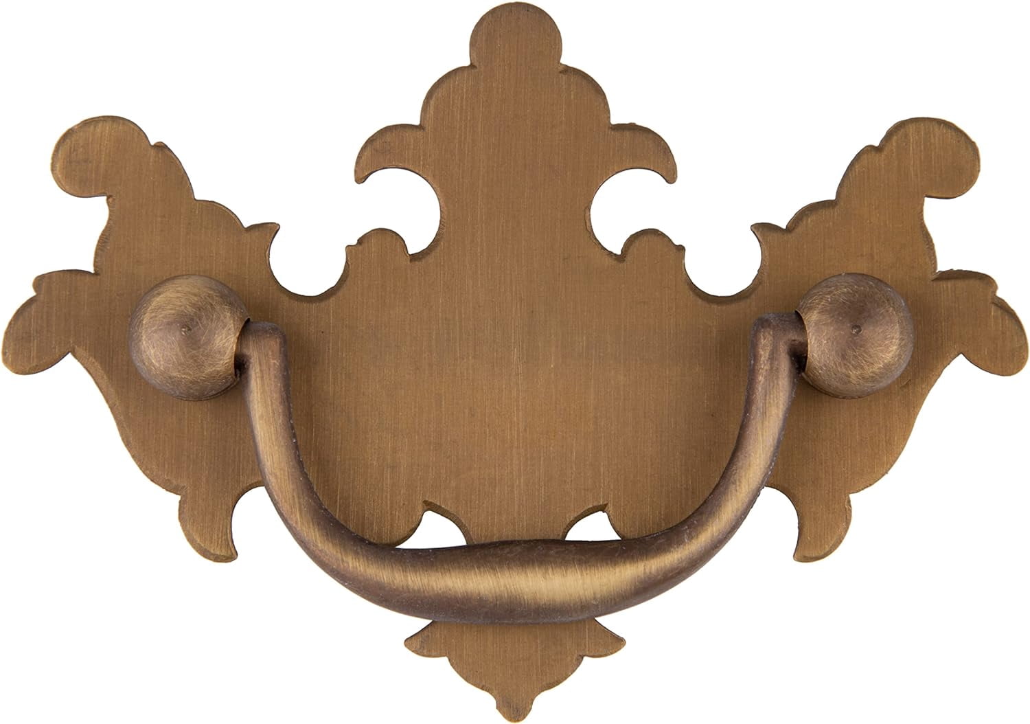Chippendale Small Antiqued Brass Drawer Bail Pull | Centers: 2 ...