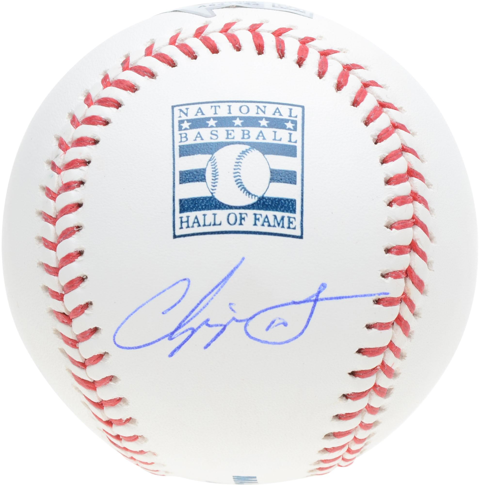 Chipper Jones Atlanta Braves Autographed Hall of Fame Logo Baseball ...