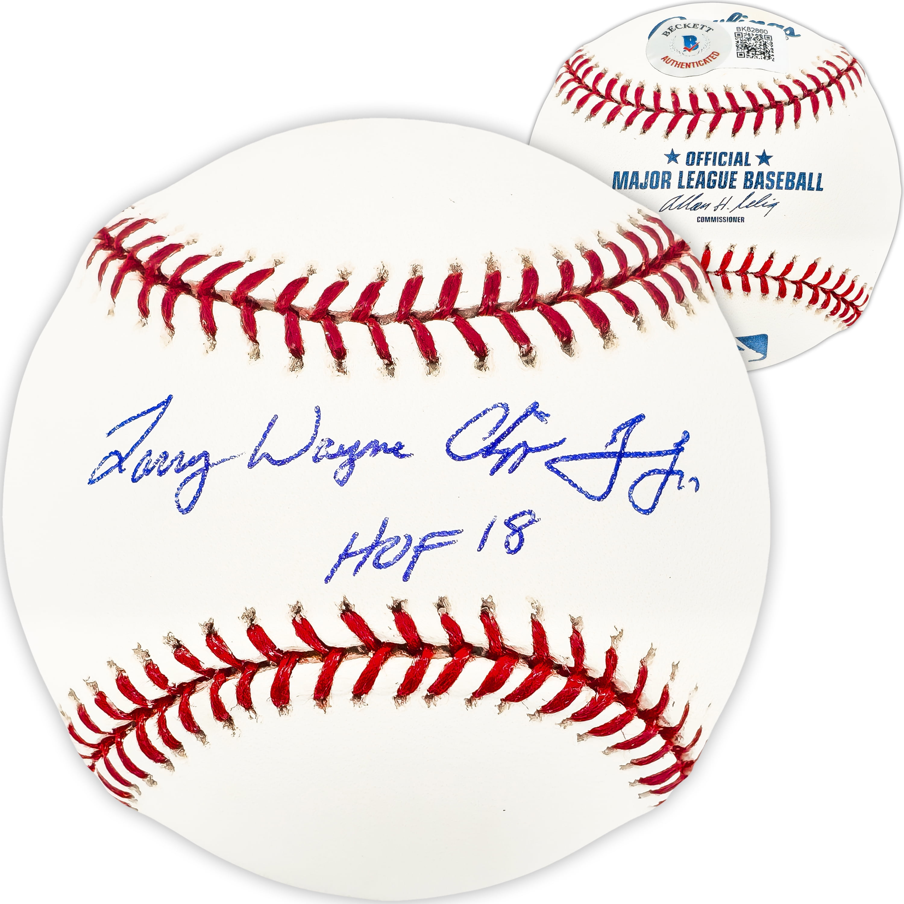 Chipper Jones Autographed Official MLB Baseball Atlanta Braves Full ...