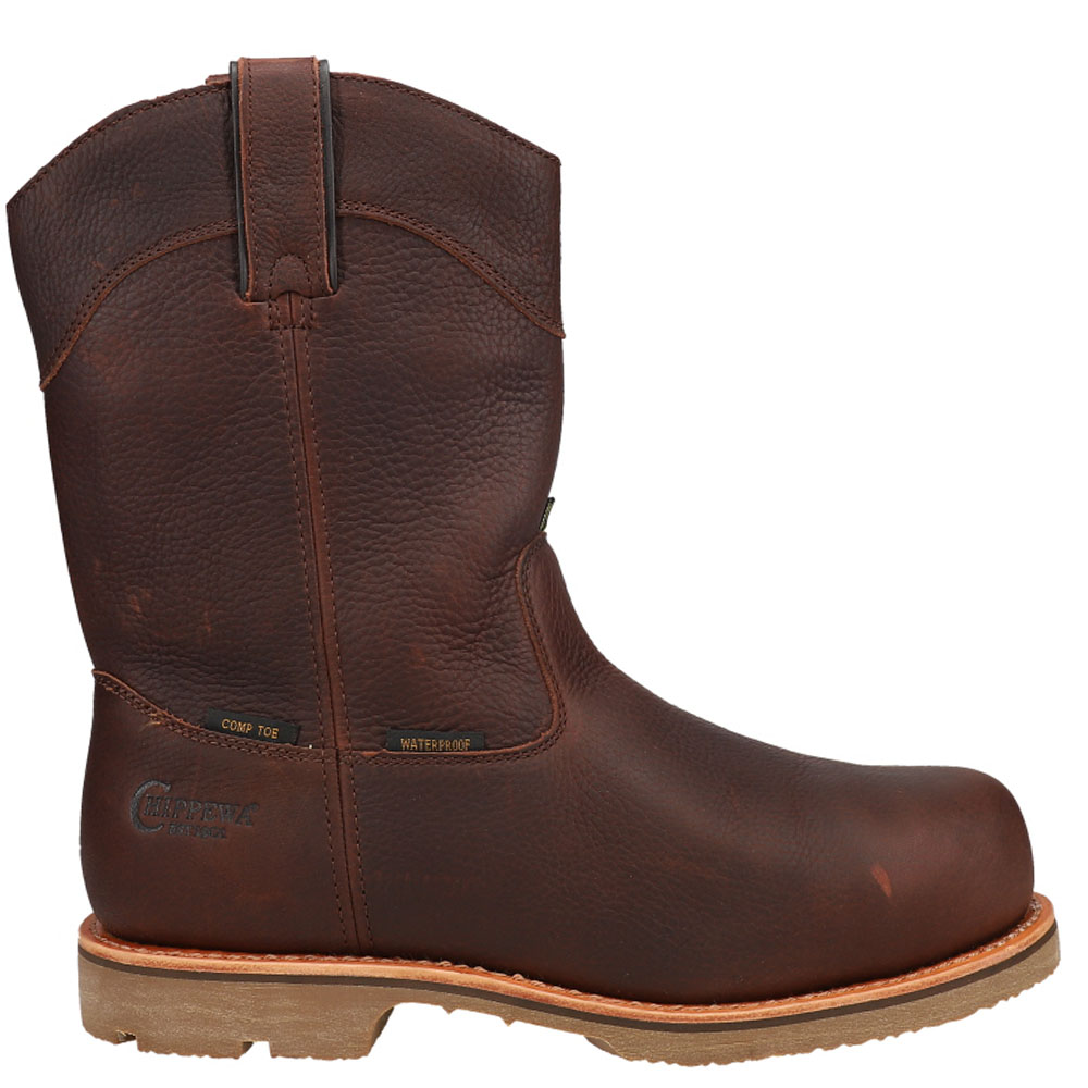 Chippewa Men's Serious Plus Waterproof Western Work Boot Composite Toe ...