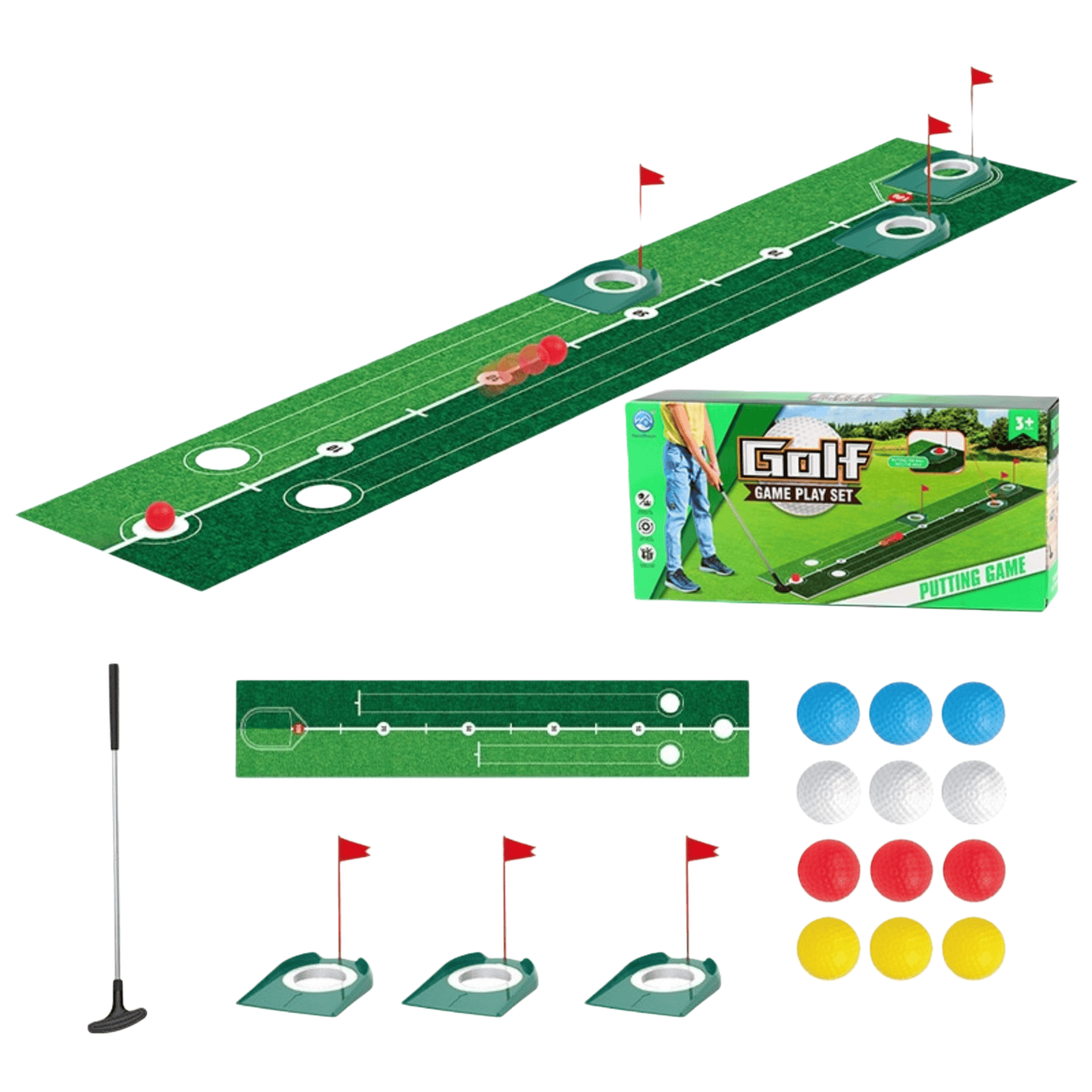 Chipping Game Kids Sticky Games Club & Sticky Practice Mat Putting ...