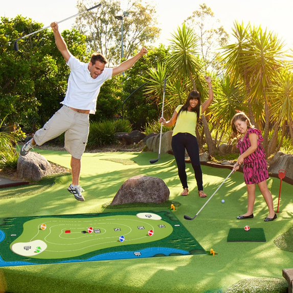 Chipping Golf Practice Mats Golf Game Training Mat Indoor Outdoor Games ...