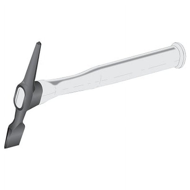 Chipping Hammer, 12 In, 16 Oz Head, Chisel And Pick, Plastic Handle ...