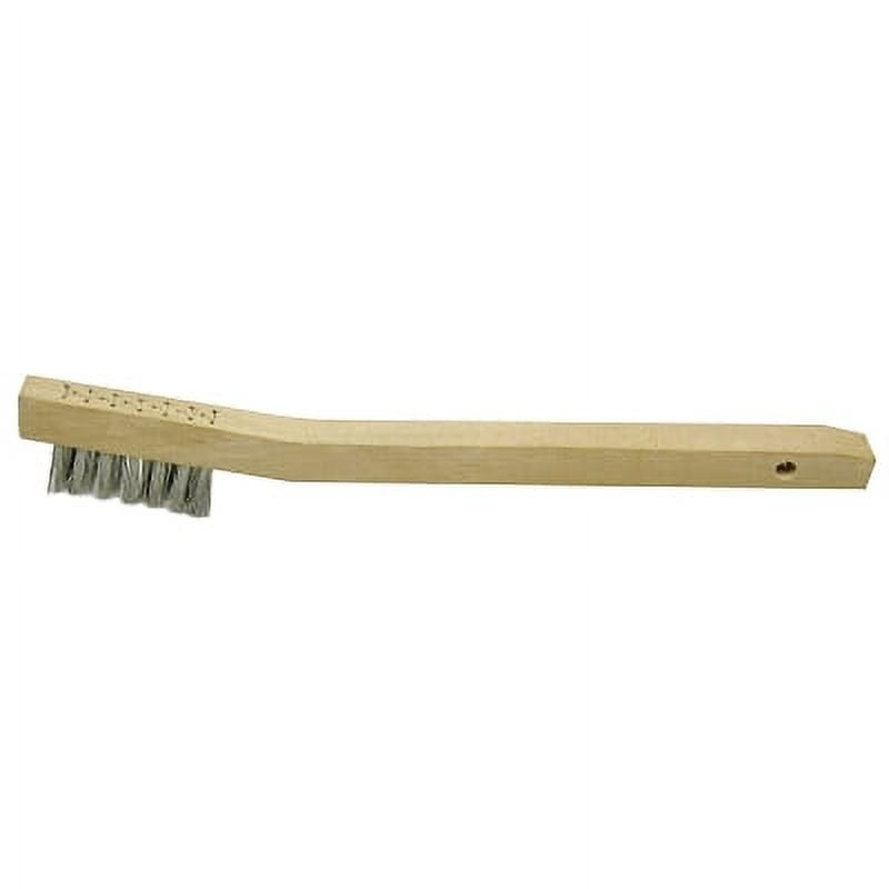 Chipping Hammer Brush, 3 X 7 Rows, Stainless Steel Wire, Bent Wood ...