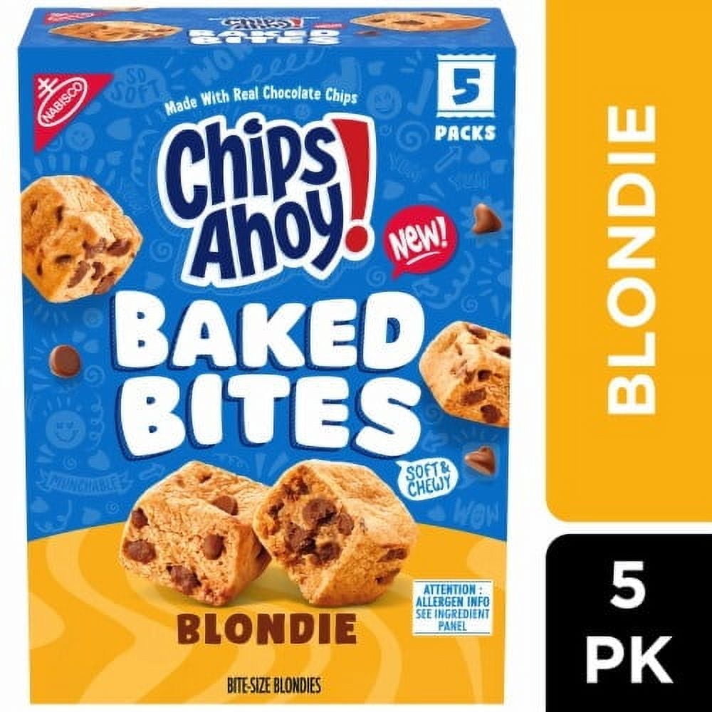 Chips Ahoy! Baked Bites Blondie, Soft Chewy Cookies, 7.5 oz, Snack ...