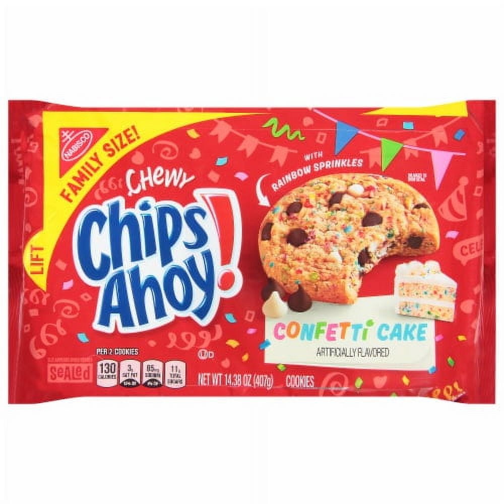Chips Ahoy! Chewy Confetti Cake Cookies - 14.38 oz - Walmart.com
