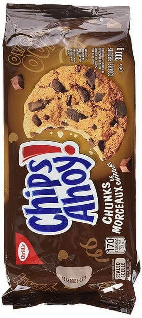Chips Ahoy! Chunks Chocolate-Chip - Cookies, 300g /10.6 oz - Walmart.com