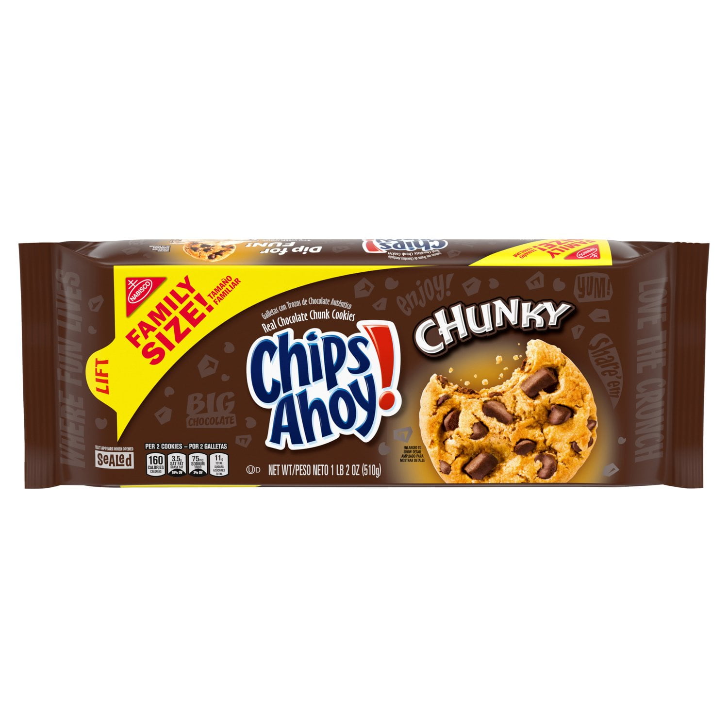 Chips Ahoy! Chunky Cookies Chocolate Chunk 18 oz - Walmart.com