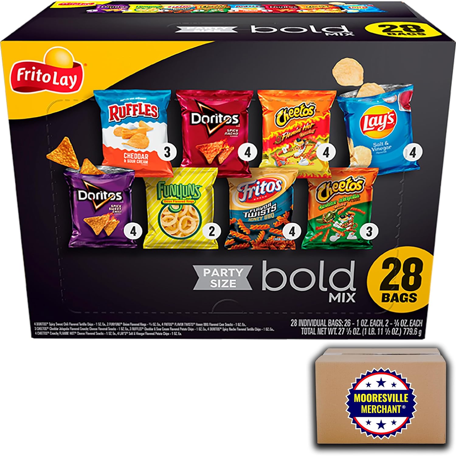 Chips Bold Mix Variety Pack 28 Count with Decal - Walmart.com