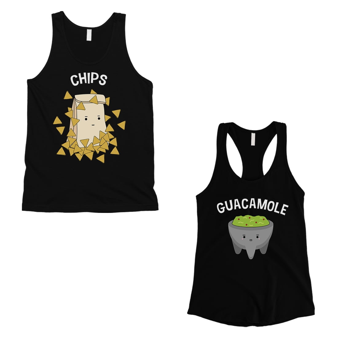 Chips & Guacamole Matching Couple Tank Tops Funny Wedding Gift ...